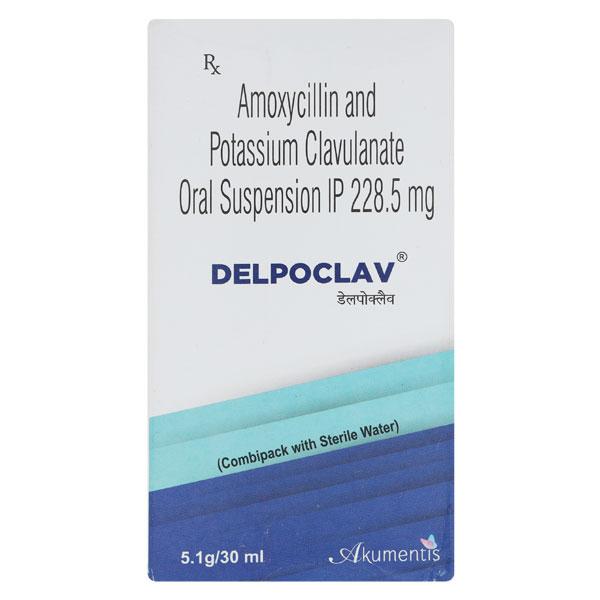 Buy Delpoclav 228.5mg Oral Suspension 30ml Online at Upto 25% OFF | Netmeds