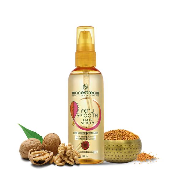 Buy Manestream FenuSmooth Hair Serum - Fenugreek & Walnut 100 ml Online ...