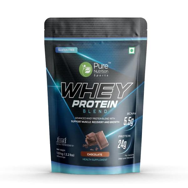 Pure Nutrition Whey Blend Protein Powder - Chocolate Flavour 1 kg ...