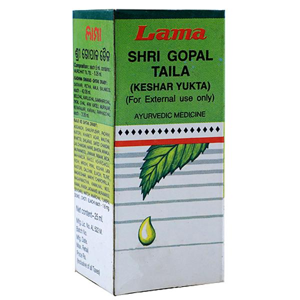 Shri Gopal Taila (Keshar Yukta) Ayurvedic Oil 50 ml