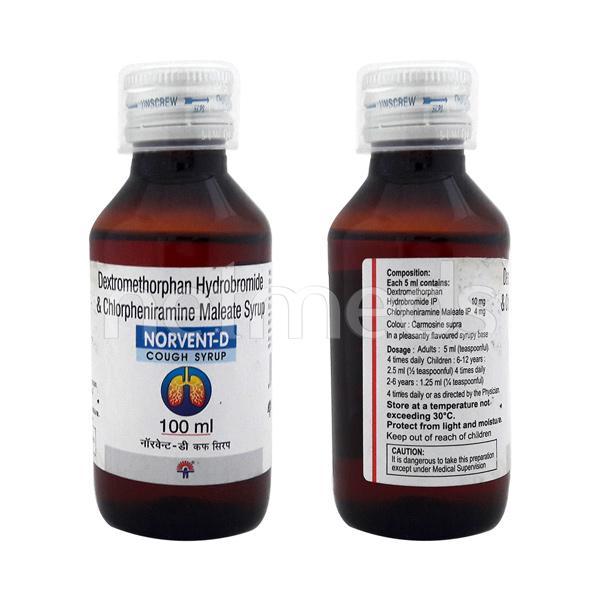 Buy Norvent D Cough Syrup 100ml Online at Upto 25% OFF | Netmeds