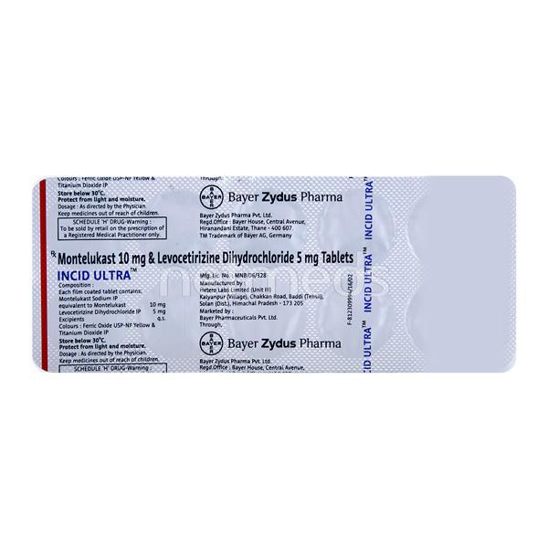 Buy Incid Ultra Tablet 10'S Online at Upto 25% OFF | Netmeds