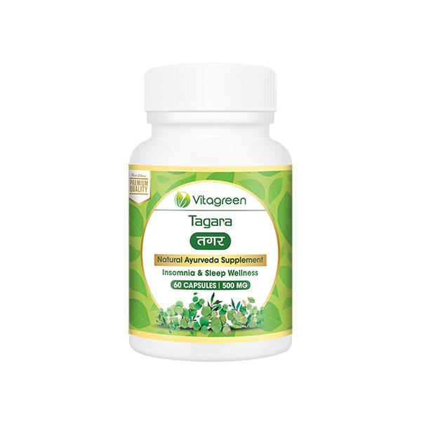Buy VitaGreen Tagara Capsules 60's Online at Best Price - Herbal Supplement