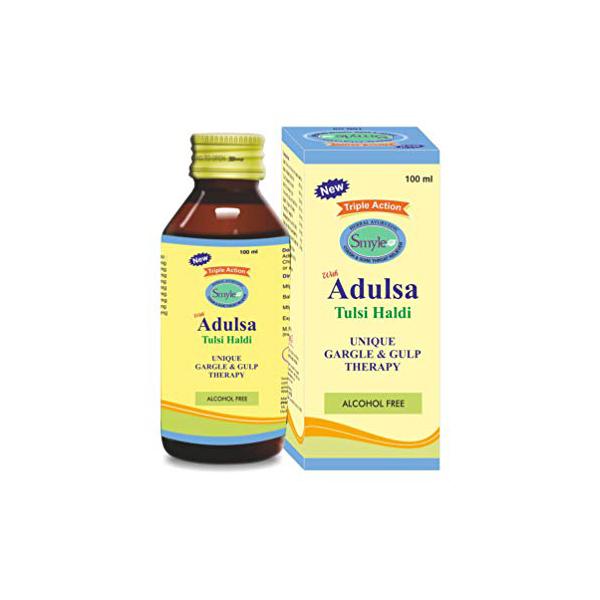 Smyle Unique Gargle & Gulp Therapy Syrup - Adulsa, Tulsi & Haldi 100 ml