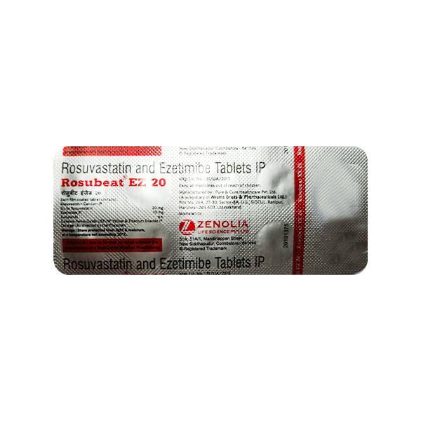 Buy ROSUBEAT EZ 20mg Tablet 10's Online at Upto 25% OFF | Netmeds