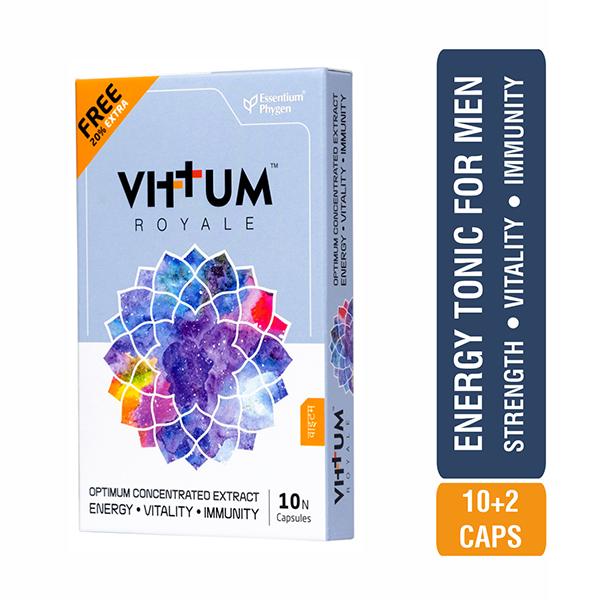 Buy Essentium Phygen Vittum Royale Ultra Energy Capsule 12's Online at ...