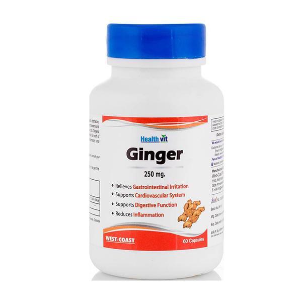 Buy HealthVit Ginger 250 mg Capsule 60's Online at Discounted Price ...