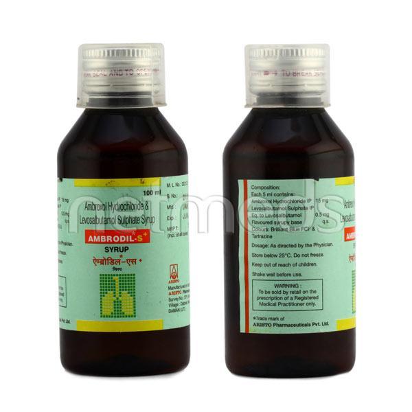 Ambrodil S+ Syrup 100ml : Uses, Side Effects, Price | Netmeds