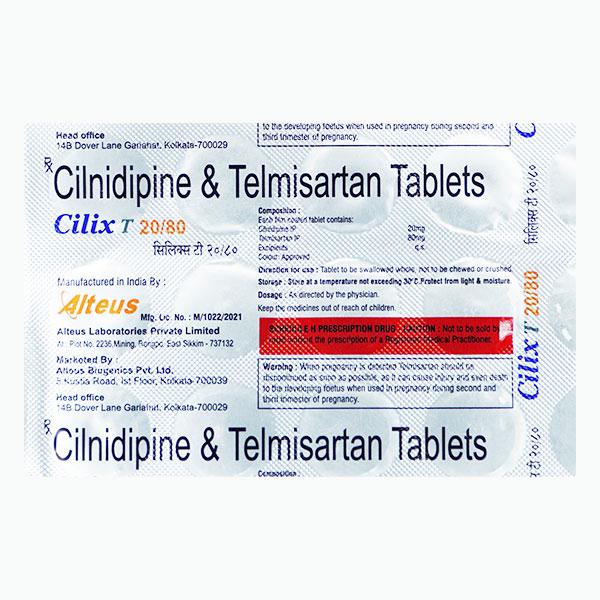 CILIX T 20/80mg Tablet 15's : Price, Uses, Side Effects | Netmeds
