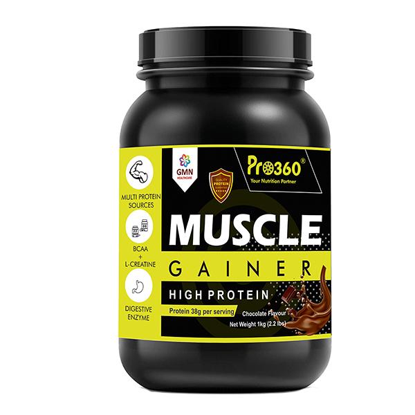 Pro360 Muscle Gainer Protein Powder - Chocolate Flavour 1 kg Online at ...
