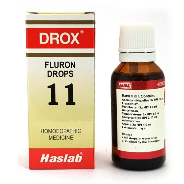 Buy Haslab Drox 11 Fluron Drops 30 ml online at best price-Homeopathy