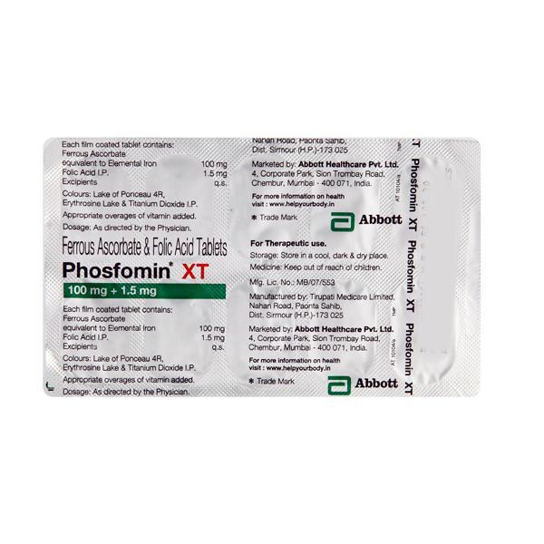 Phosfomin XT Tablet 10'S
