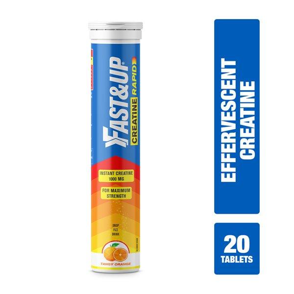 Fast&Up Creatine Rapid Effervescent Tablet - Tangy Orange Flavour 20's ...
