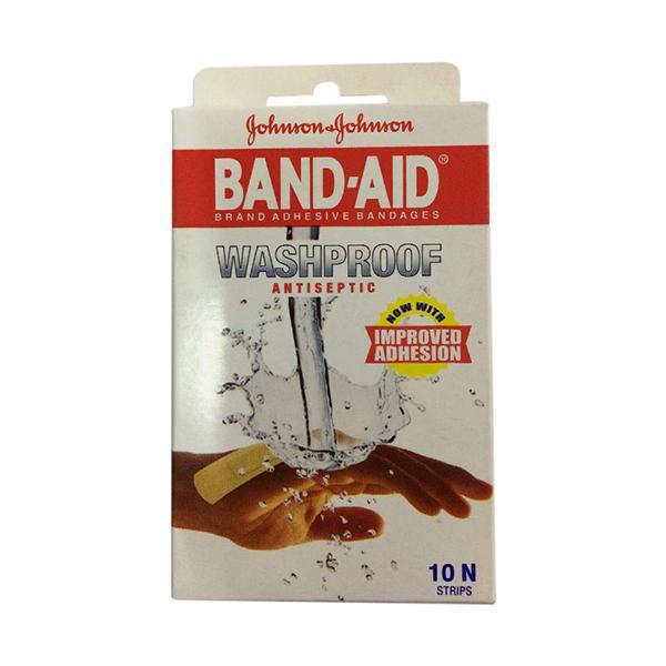 Buy Johnson & Johnson Washproof Antiseptic Band-Aid 10's Online at ...