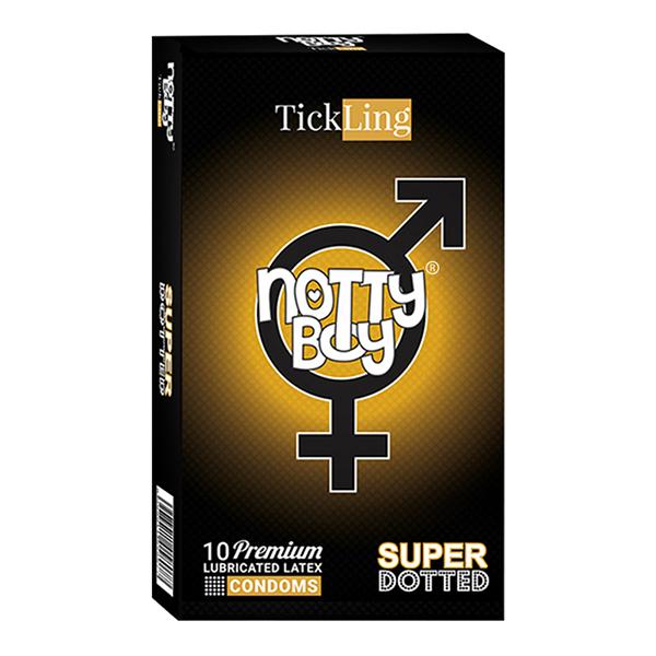 Buy NottyBoy TickLing Premium Lubricated Latex Condoms - Super Dotted ...
