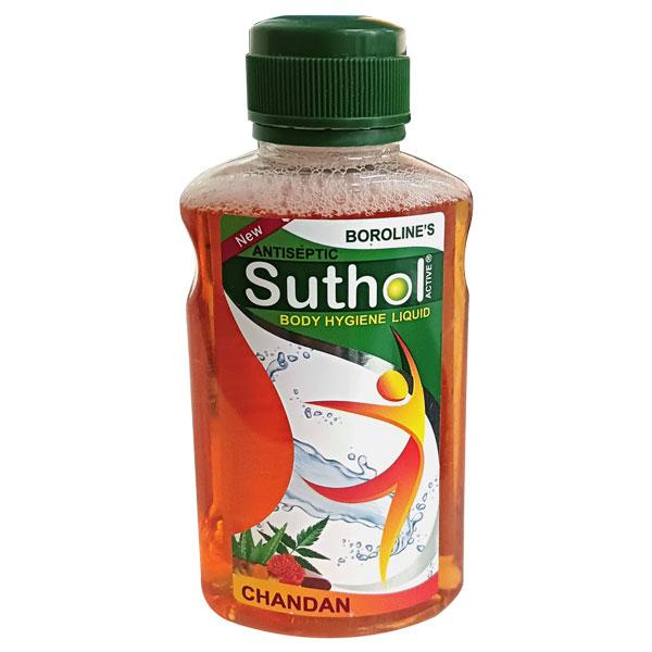 Buy Boroline's Suthol Antiseptic Body Hygiene Liquid - Chandan 100 ml ...