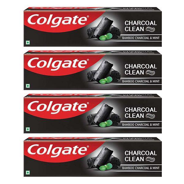 Colgate Charcoal Clean Toothpaste - Bamboo Charcoal and Mint (Pack of 4 ...