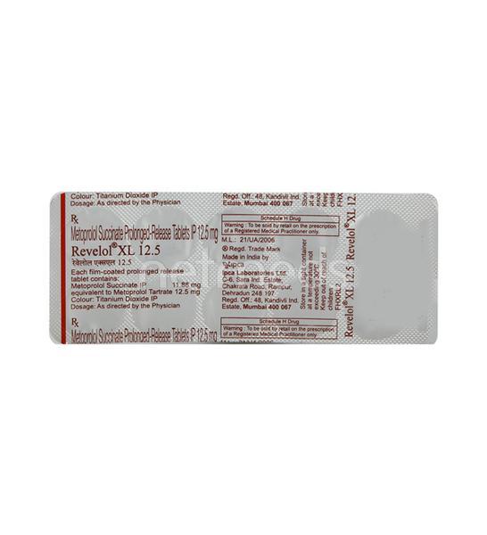 Revelol XL 12.5mg Tablet 10'S