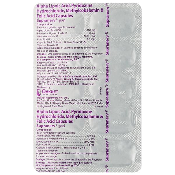 Supranerv Capsule 10'S