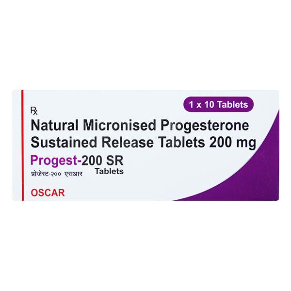 PROGEST SR 200 Tablet 10's Price, Uses, Side effects, Substitutes | Netmeds
