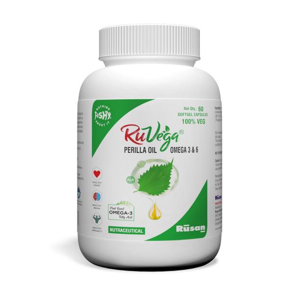 Ruvega Perilla Oil Omega 3 & 6 Capsule 60's Online at Discounted Price ...
