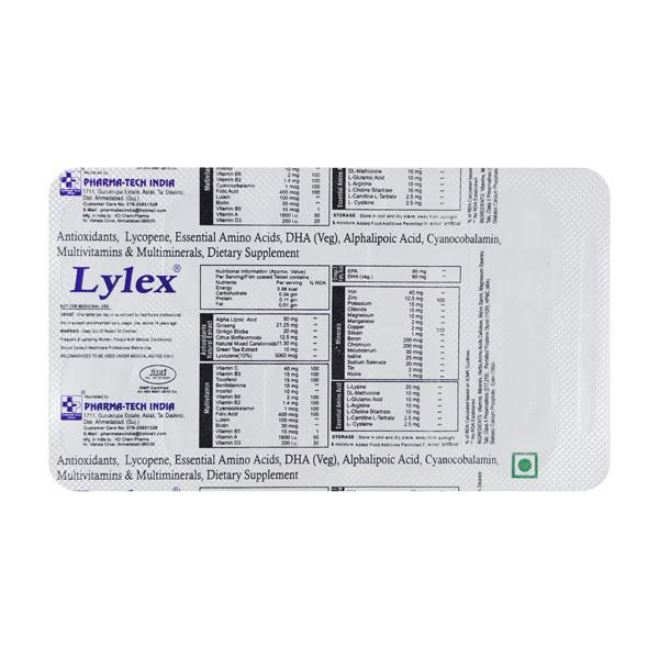LYLEX Tablet 10's Price, Uses, Side effects, Substitutes | Netmeds
