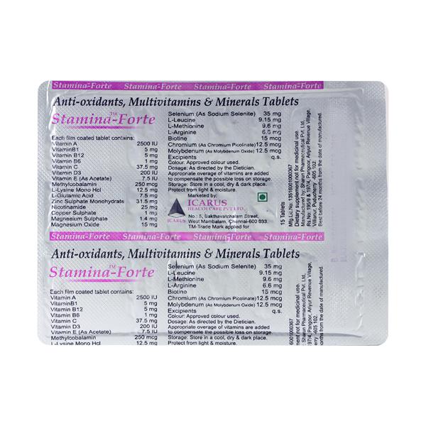 Stamina Forte Tablet 15'S