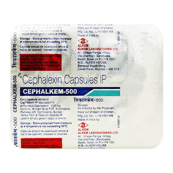 Cephalkem 500mg Capsule 10'S