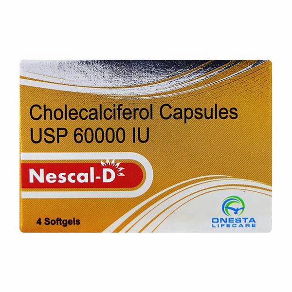 NESCAL D Softgel 4's Price, Uses, Side effects, Substitutes | Netmeds