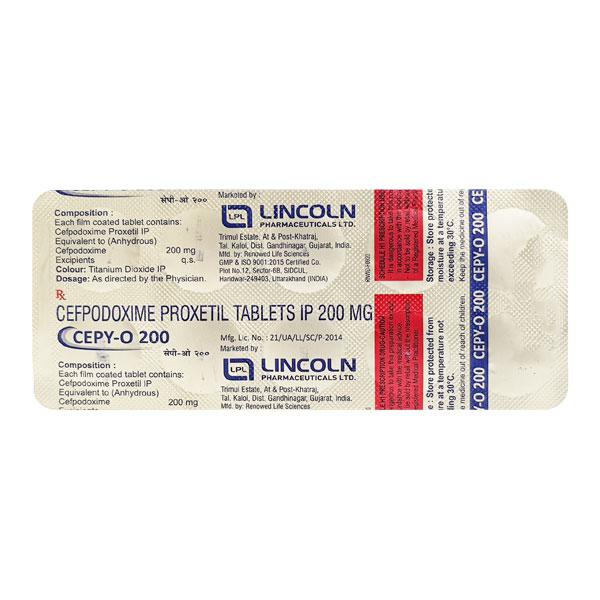 Cepy O 200mg Tablet 10'S