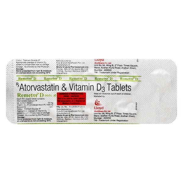 Remetor D 10mg Tablet 10'S Price, Uses, Side effects, Substitutes | Netmeds