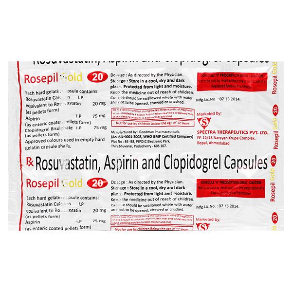 ROSEPIL GOLD 20 Capsule 10's