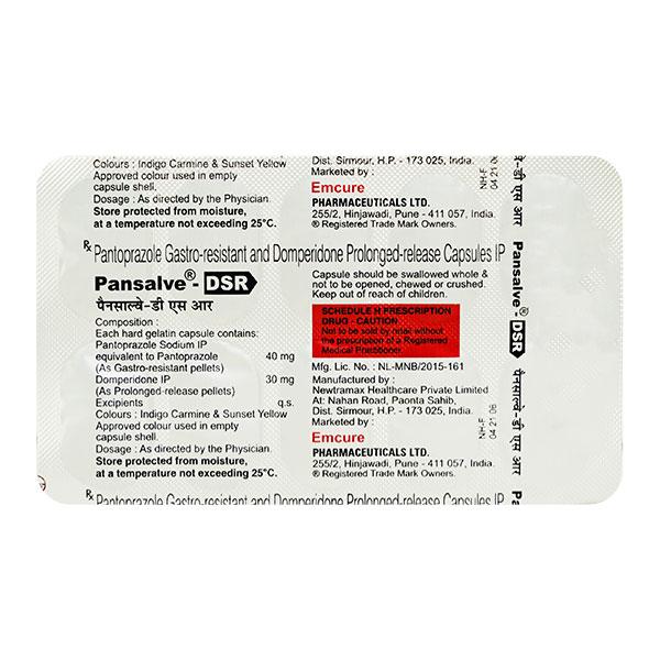 Pansalve DSR Capsule 10'S : Uses, Side Effects, Price | Netmeds