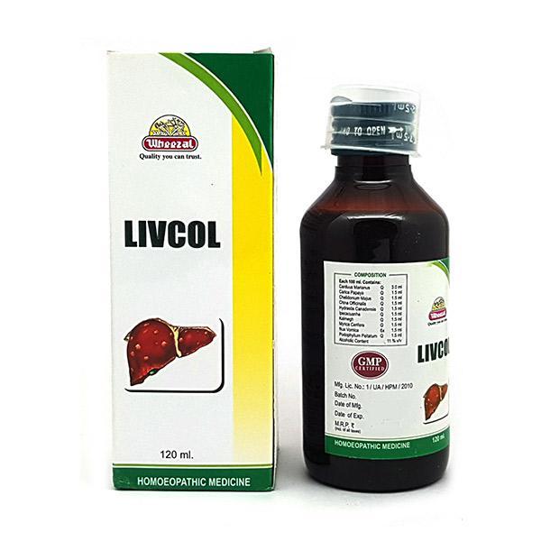 Buy Wheezal Livcol Syrup 120 ml online at best price-Homeopathy
