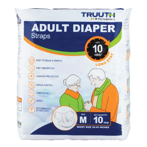 Truuth Adult Diaper - Strap (M) 1's Online at Best Price - Adult ...