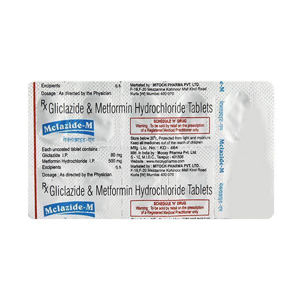 Mclazide M Tablet 10'S