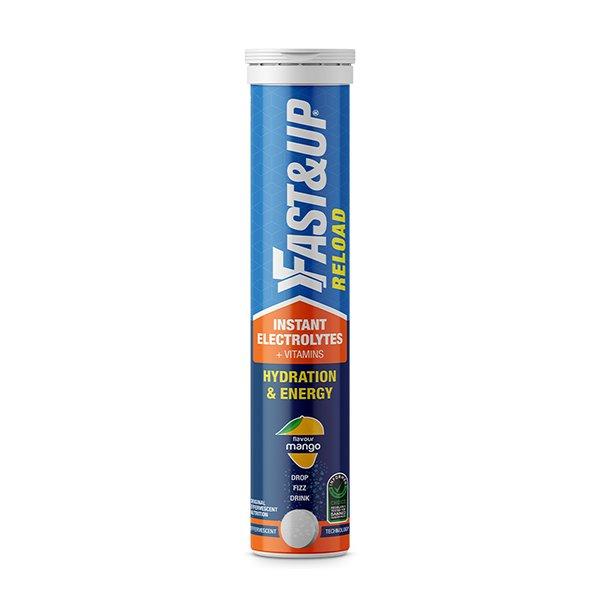 Fast&Up Reload Hydration and Energy Effervescent Tablet - Mango Flavour ...