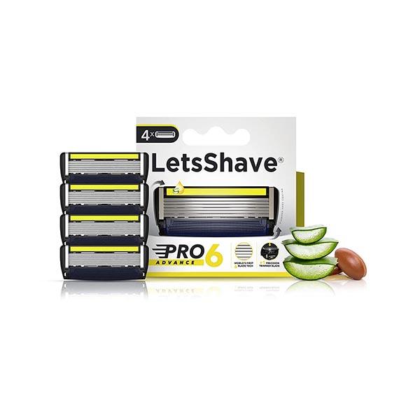 Buy LetsShave Pro 6 Advanced Razor Blades - Men 4's Online at ...