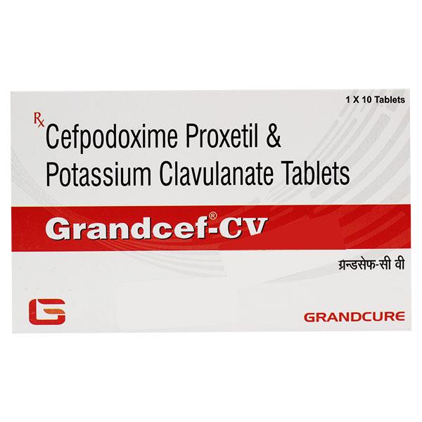 GRANDCEF CV Tablet 10's Price, Uses, Side effects, Substitutes | Netmeds