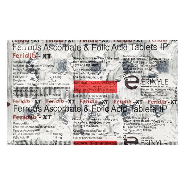 FERIDIB XT Tablet 10's Price, Uses, Side effects, Substitutes | Netmeds