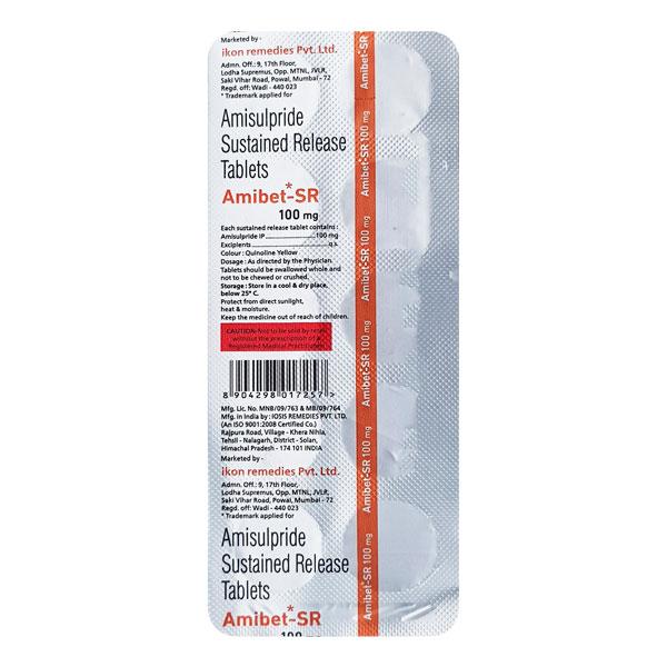 AMIBET SR 100 Tablet 10's : Price, Uses, Side Effects | Netmeds
