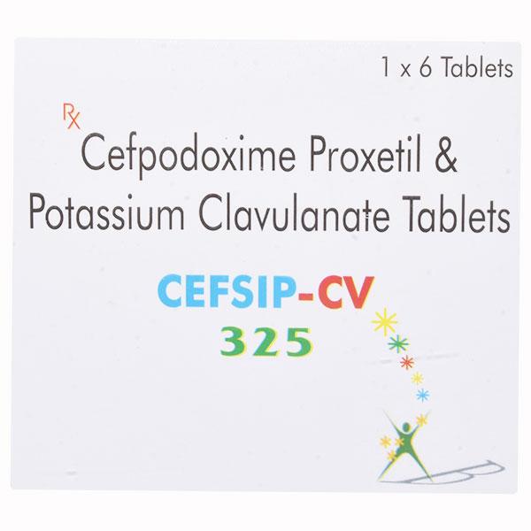 CEFSIP CV 325 Tablet 6's : Price, Uses, Side Effects | Netmeds