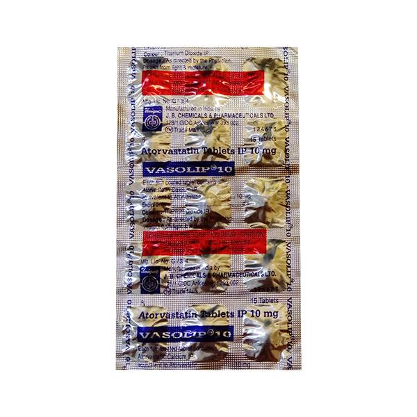Vasolip 10mg Tablet 15'S