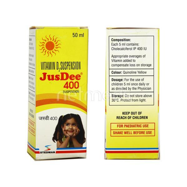 Jusdee 400mg Suspension 50ml Price, Uses, Side effects, Substitutes ...