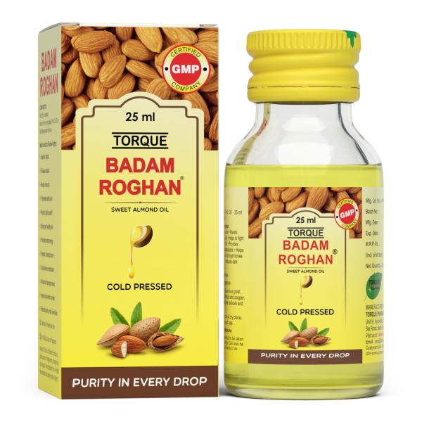 Torque Badam Roghan Cold Pressed Sweet Almond Oil 25 ml Online at Best ...