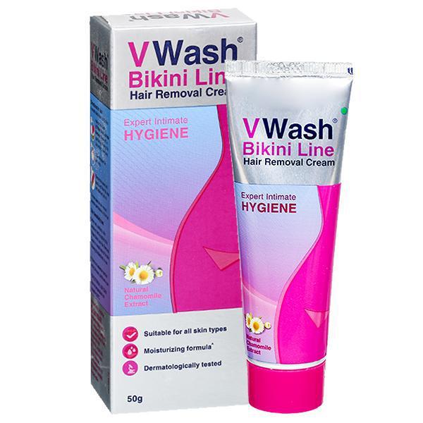 VWash Bikini Line Hair Removal Cream 50 gm