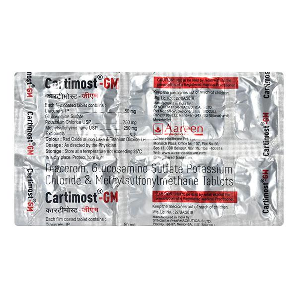 CARTIMOST GM Tablet 10's Price, Uses, Side effects, Substitutes | Netmeds