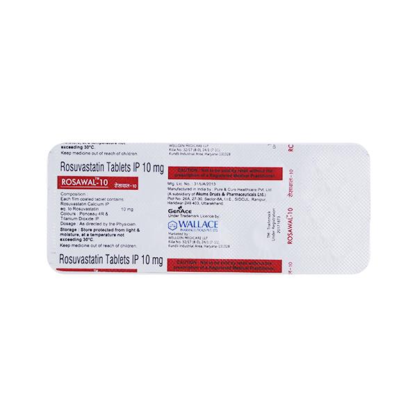 ROSAWAL 10 Tablet 10's Price, Uses, Side effects, Substitutes | Netmeds