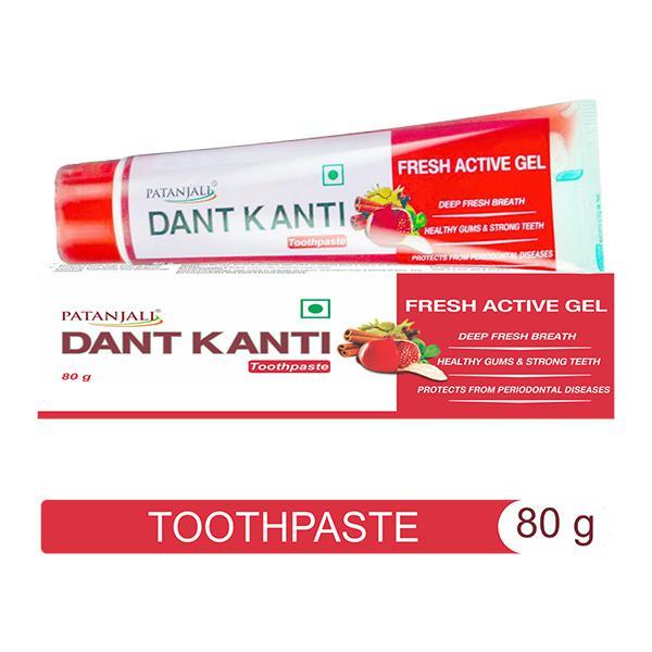 Patanjali Dant Kanti Tooth Paste - Fresh Activ Gel 80 gm