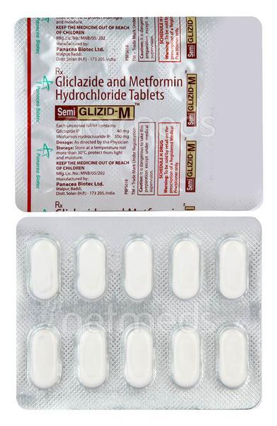 Semi Glizid M Tablet 10'S